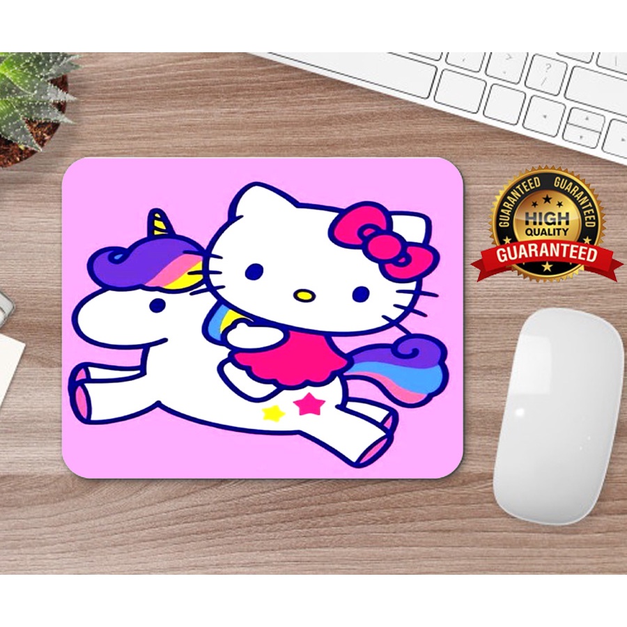 Hello Kitty Mouse Pad 5mm Thick High Quality Prints Quality Rubberized ...