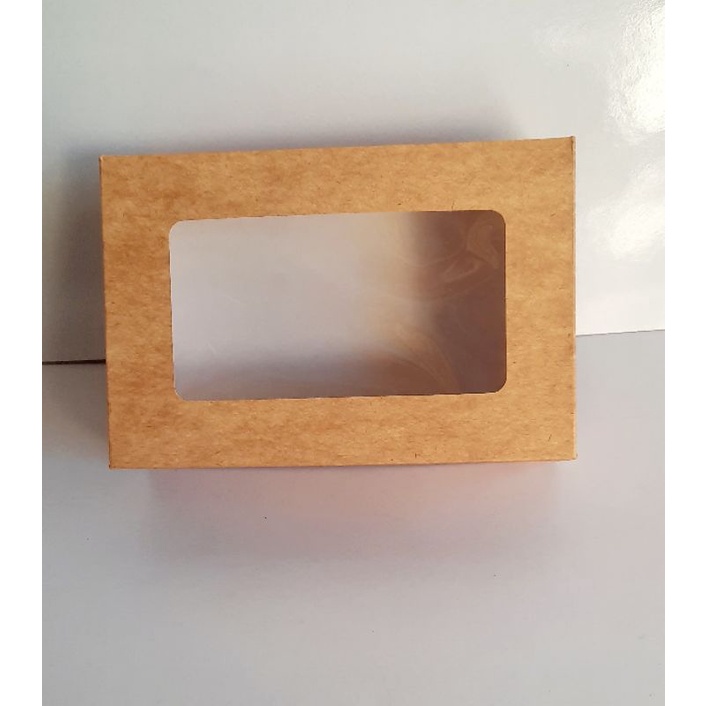 Pastry Box size 4x6x2 inches preformed type with window (pcak by 10 ...