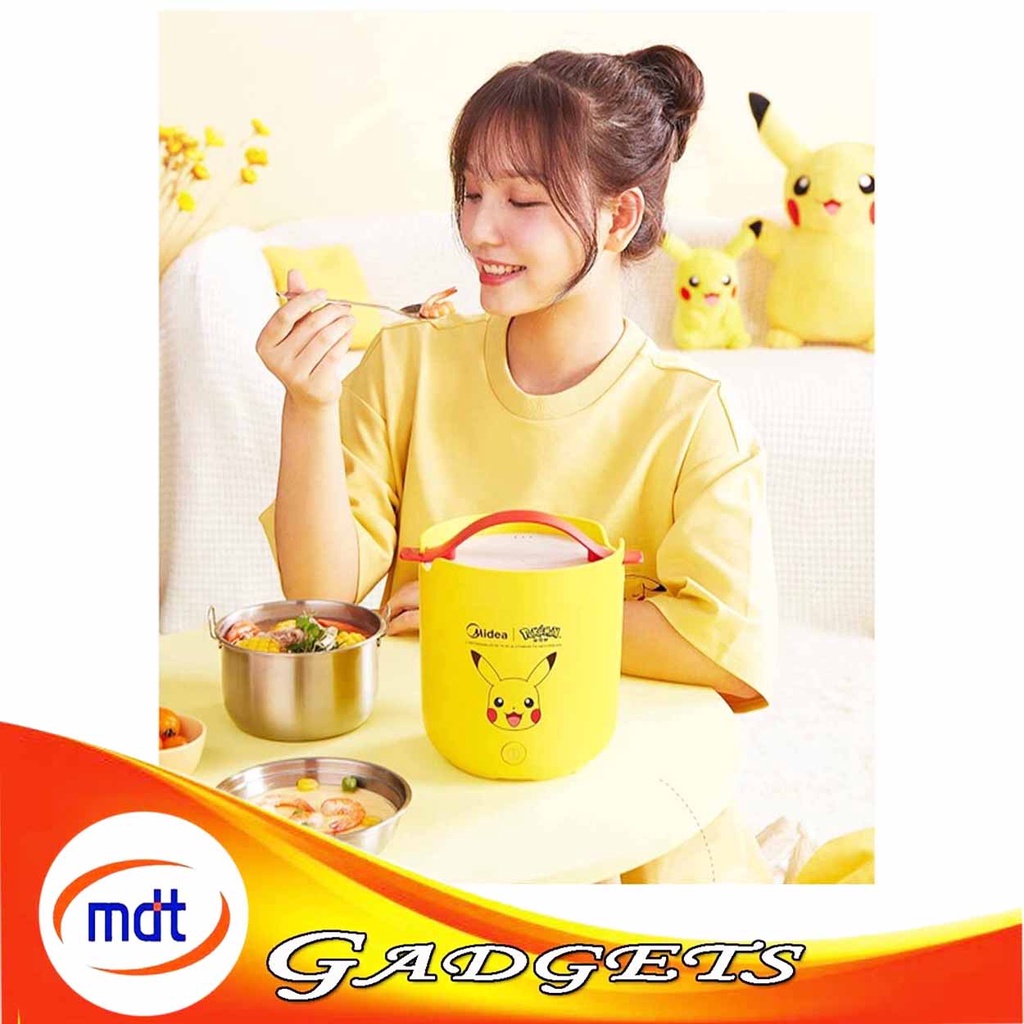 Pokemon Pikachu Mini Rice Cooker One Person Electric Soup Porridge ...