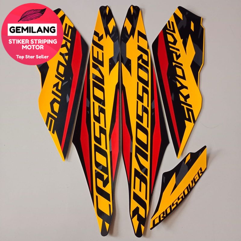 Original Original Striping Decal Pole Sticker Suzuki SkyDrive sky drive ...