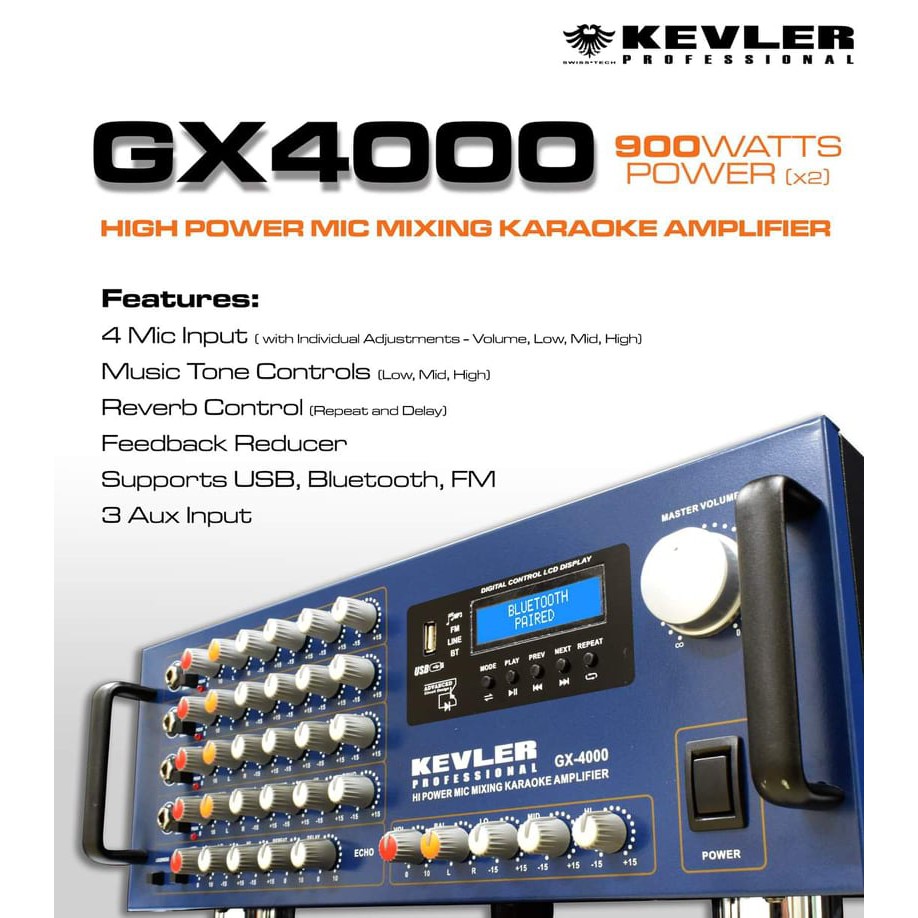 Kevler GX-4000 Amplifier 900W | Shopee Philippines