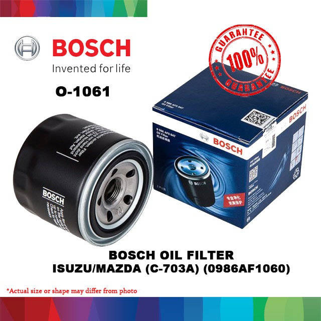 BOSCH Oil Filter C-703A (O-1061) 0 986 AF1 060 4HG (MAZDA 6, SUZUKI ...
