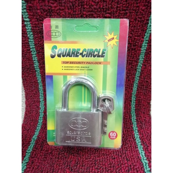 Square Circle / Security Circle Padlock 30mm, 40mm, 50mm, or 60mm ...
