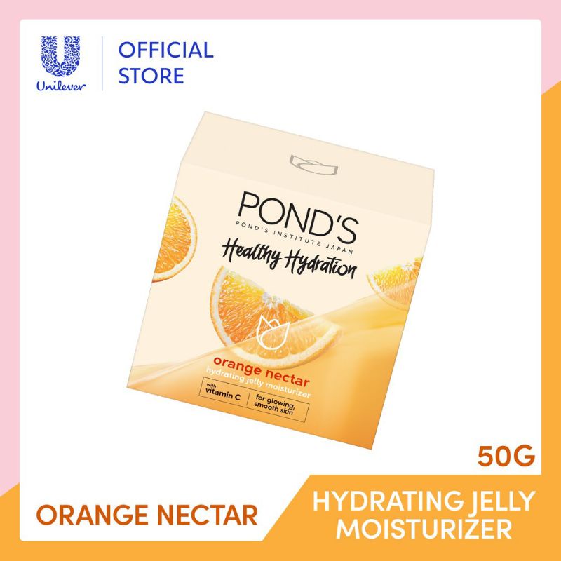 POND'S Orange Nectar Jelly Moisturizer with Vitamin C for Hydrated Skin ...