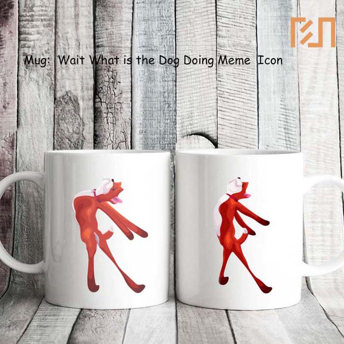 Mug Wait What is the Dog Doing Meme icon | Shopee Philippines