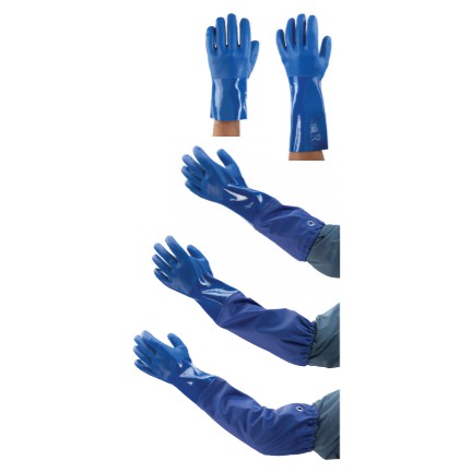 Long Chemical Resistant PVC Gloves Arm Length | Shopee Philippines