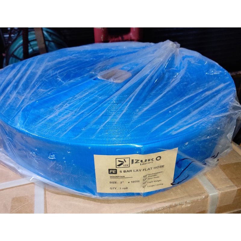 Duct Hose Izuko Japan 2"x100meter Flat Hose Water Hose patubig assorted ...