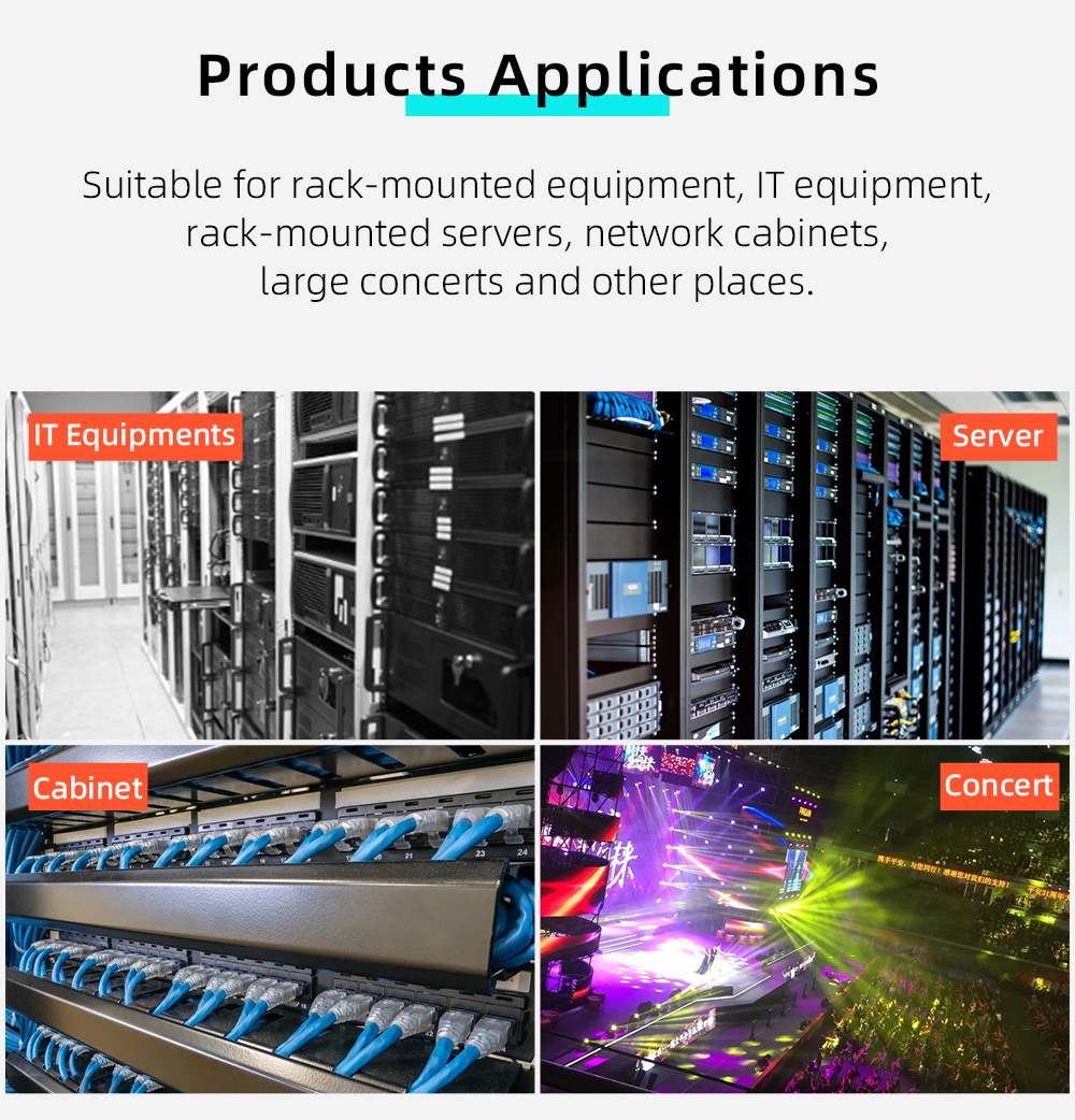 1U 2U Rack Patch Panel 8 12 16 24 Way Channel 1U 2U Flight Case Mount ...