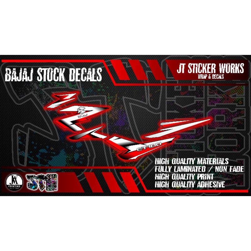 Kawasaki CT100 Bajaj Stock Decals | Shopee Philippines