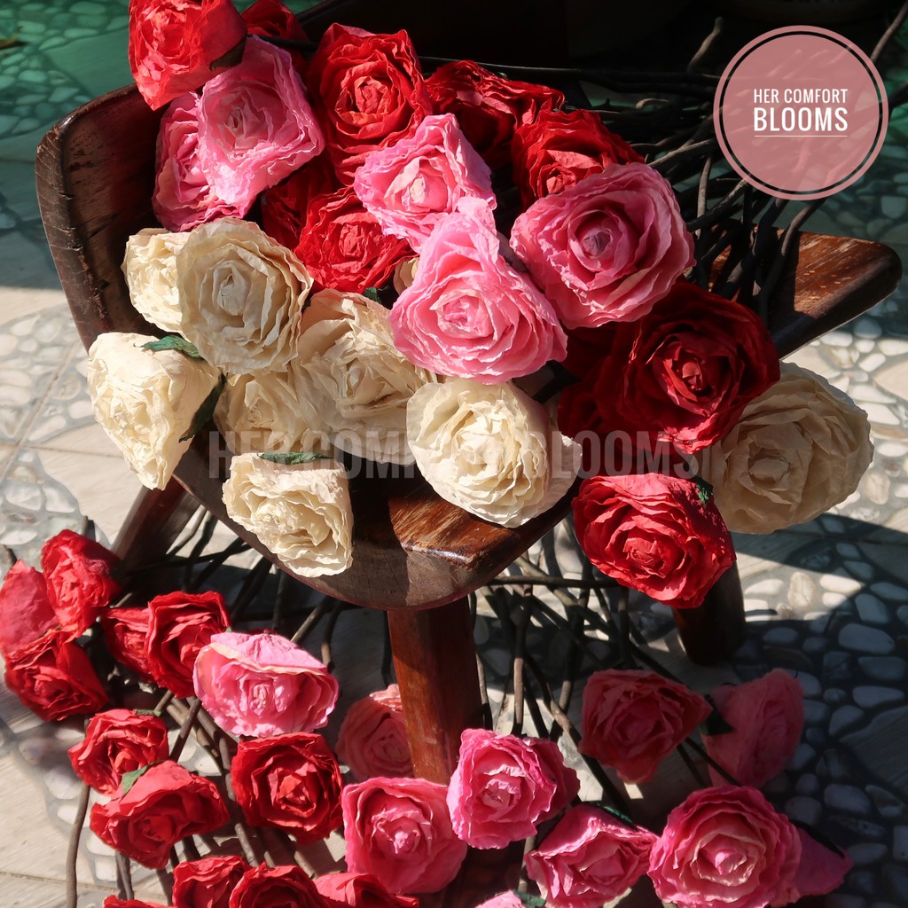 Fossilized Rose Blooms (Sold Per Stem) for Flower Arrangements, Home ...