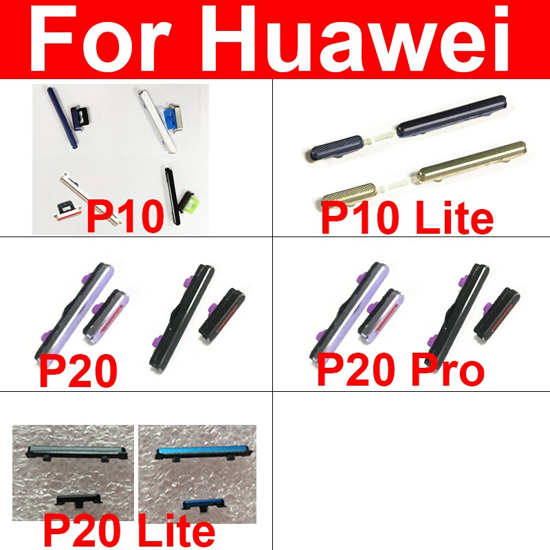 Volume+Power Side Buttons For Huawei P10 P20 Lite P20 Pro Power Volume ...
