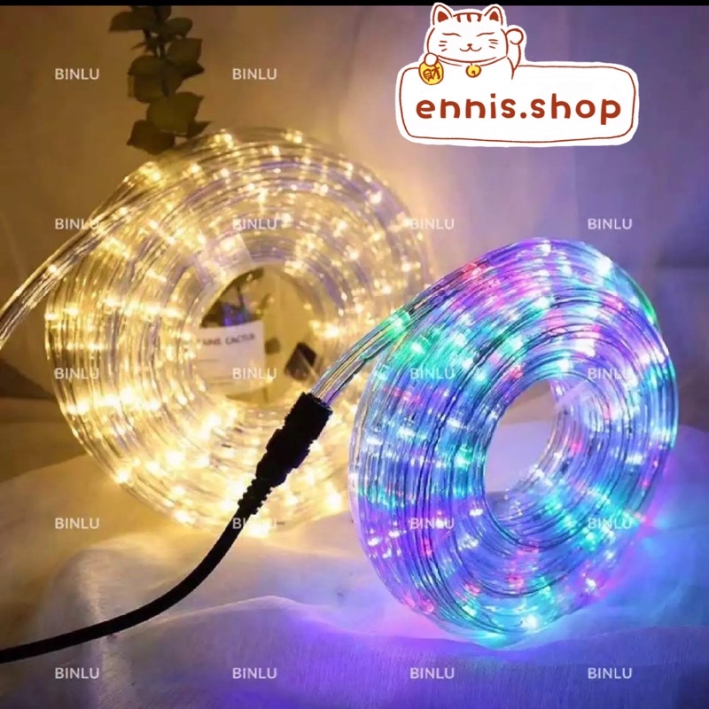 8M Indoor Outdoor Super Bright Led Rope Christmas Light | Shopee ...