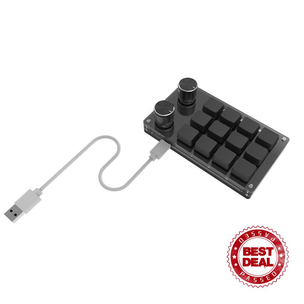 Mini Macro Keyboard Type C Usb Smart Pad RGB Light Mechanical Keyboard ...