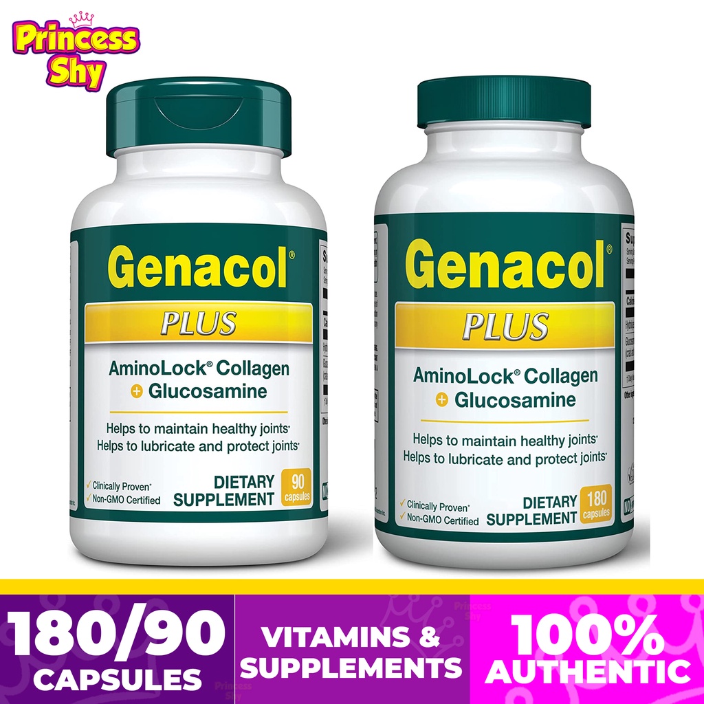 GENACOL Plus Glucosamine Aminolock Collagen Dietary Supplement 90 / 180 Capsules | Shopee ...