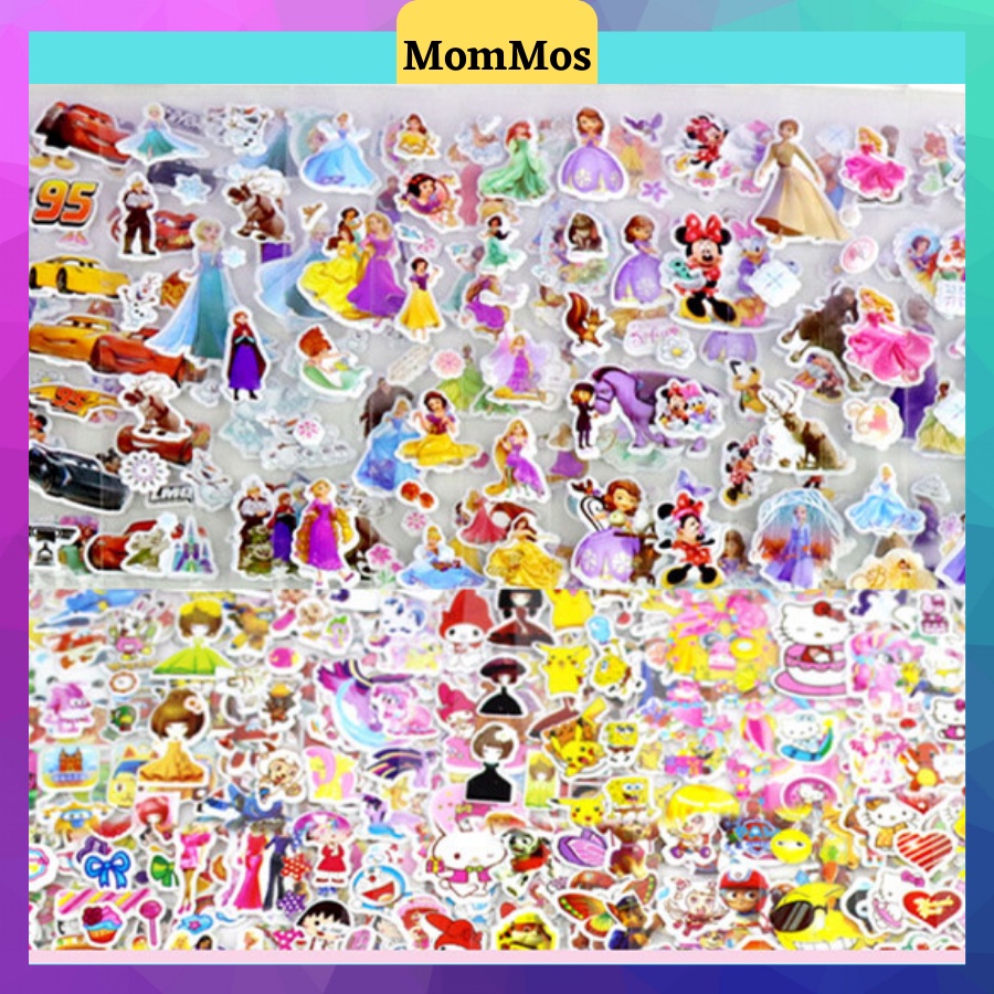 3D Bubbles Cartoon Stickers for Kids ( Kartun Stiker Kanak- kanak ...