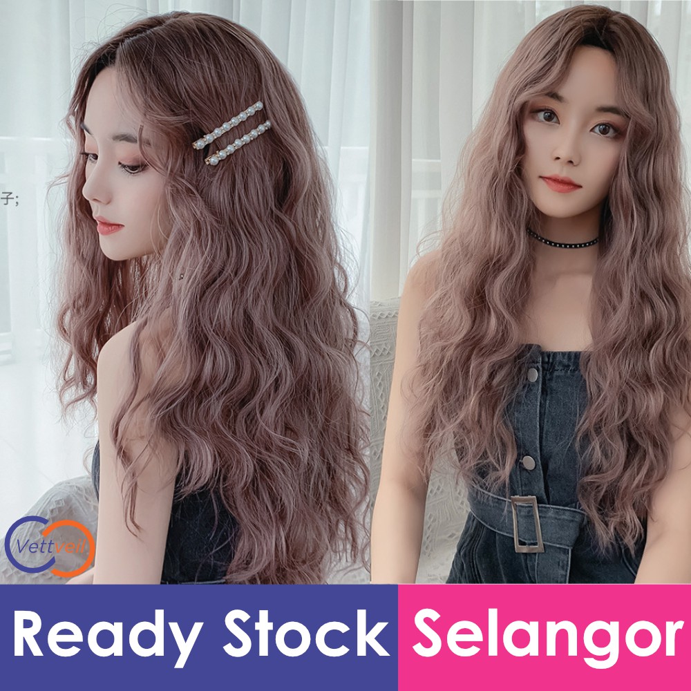 Vettveil 63cm Women Korean Stylish Ponytail Curly Bangs Type High ...