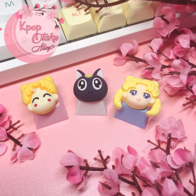 Sailormoon Collection Artisan Keycaps | Kpop Otaku Alley Keycaps ...