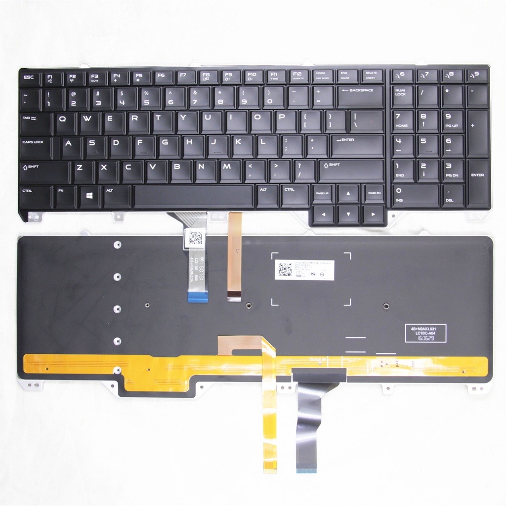 New US Origin Keyboard For DELL Alienware 17 R1 17 R2 17 R3 P43F ...