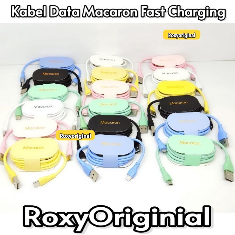 Macaron MICRO USB / TYPE-C 2.4A fast charging high quality data cable ...