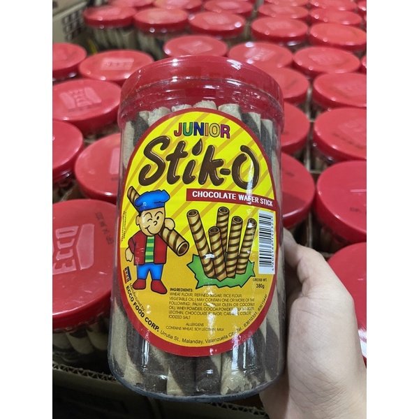 Junior Stik-O Strawberry and Chocolate Wafer Stick 380 grams | Shopee ...