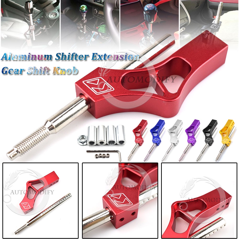 Universal Gear Lever Extension Stick Adjustable Height Car Shift Knob ...
