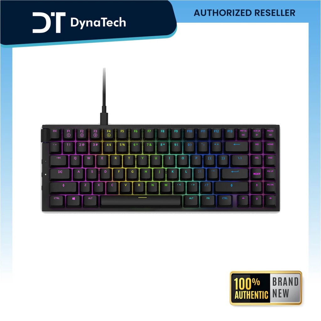 NZXT Function Mini TKL (BLACK KB-175US-BR / WHITE KB-175US-WR) Gateron ...