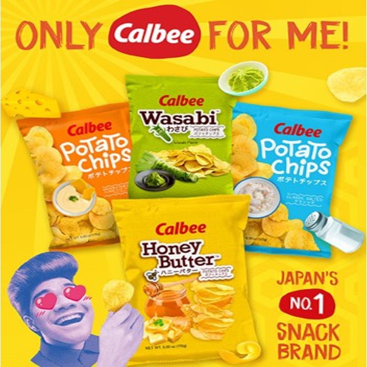 Calbee Potato Chips Wasabi (170g) | Shopee Philippines
