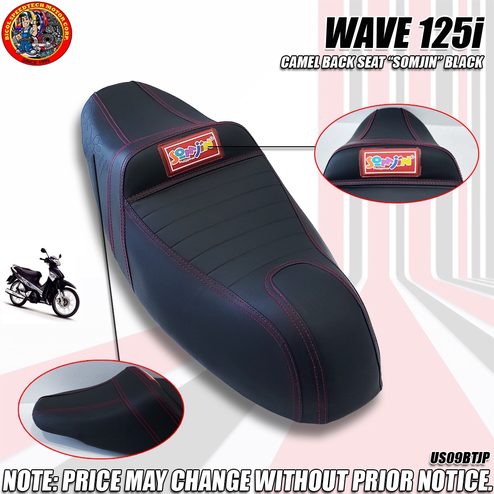 WAVE 125 i CAMEL BACK SEAT "SOMJIN" BLACK (US09BTJP) | Shopee Philippines