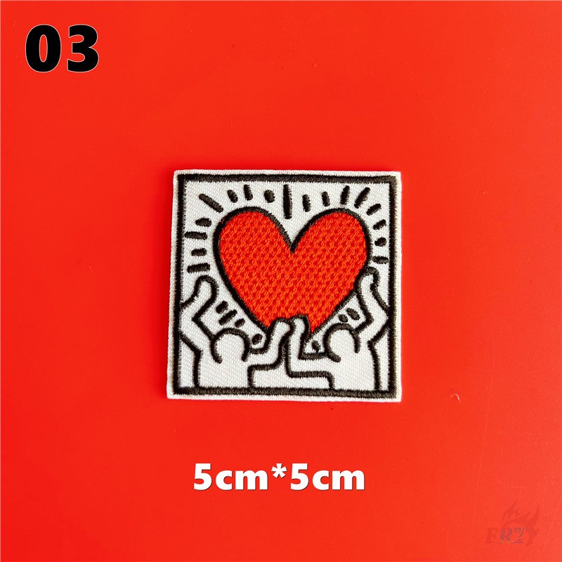 ♥ Keith Haring - Graffiti Art Iron-On Patch ♥ 1Pc Fashion Brand DIY Sew ...