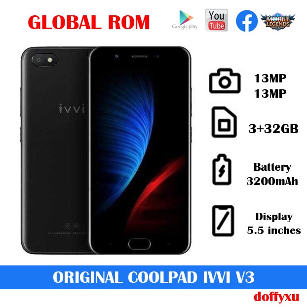 Original Coolpad iVVi V3 3/32GB Global ROM Smartphone | Shopee Philippines