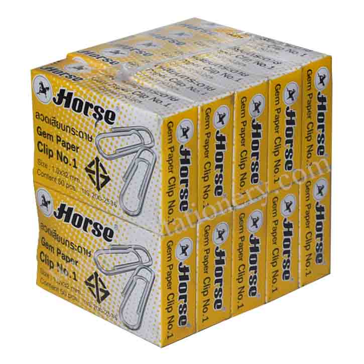 Paper Plug Horse Brand No. 1 Round Head Type (Pack Of 10 Boxes ...
