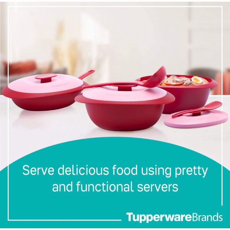 Tupperware Royal Red Blossom Server | Shopee Philippines