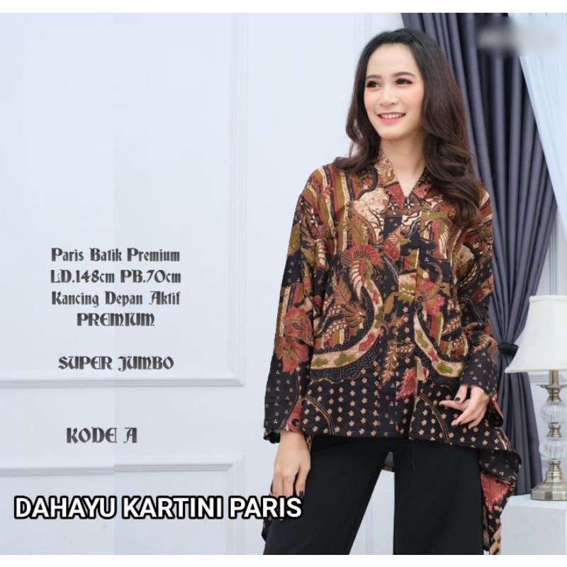 Kartini Model Super Jumbo Batik Top - Sogan Kartini Paris | Shopee ...
