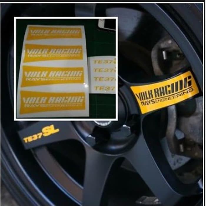 Volk racing velk Car rim Sticker 8pcs ring 17 up | Shopee Philippines