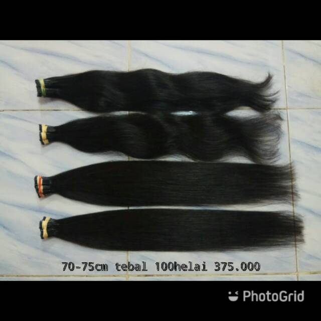 Hair extension / hair extensions 70cm - 75cm / 100 strands 100% human ...