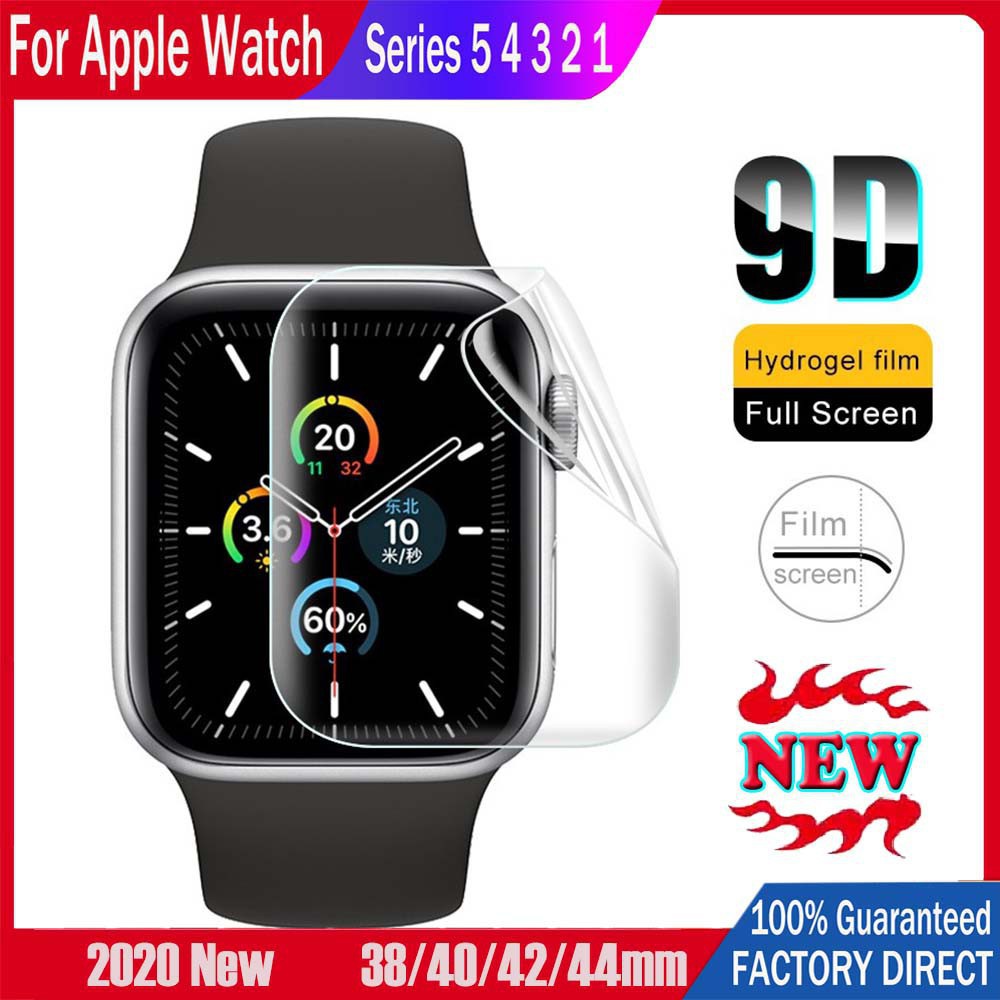 For iwatch series 7 Watch Screen 40/45/44mm Full Coverage Clear Film ...