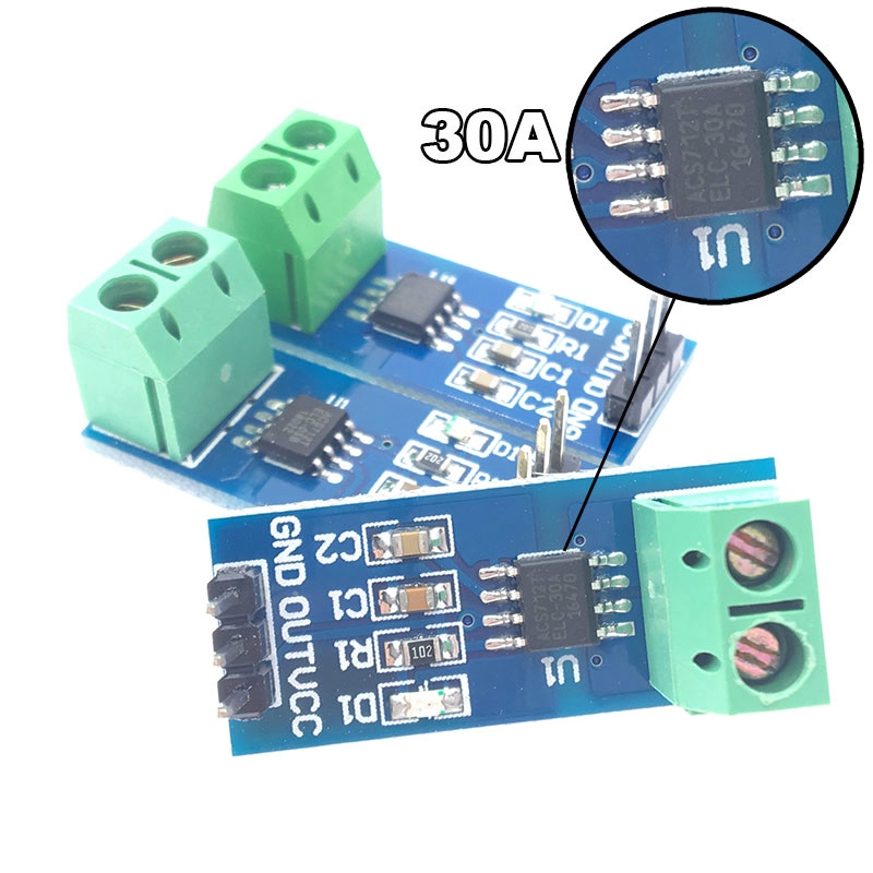 1PCS NEW 5A 20A 30A Hall Current Sensor Module ACS712 model for arduino ...