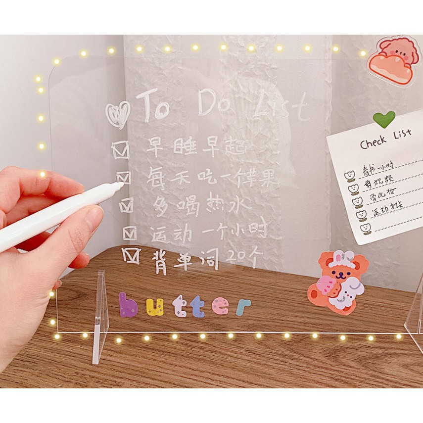 Acrylic Board To do list Check list Vision Message Board | Shopee ...