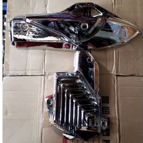 Pcx 160 & Vario 160 2022 Exhaust & Radiator Cover Chrome | Shopee ...