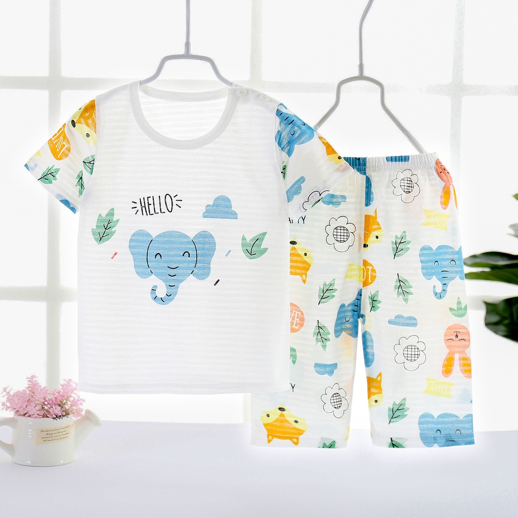 Pajamas with short sleeves cartoon designs for children (TOKONG ...