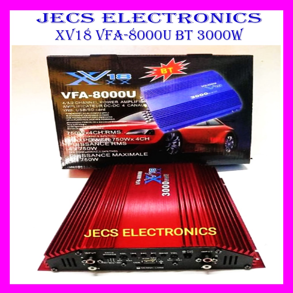 VFA -8000 V18 CAR AMPLIFIER | Shopee Philippines