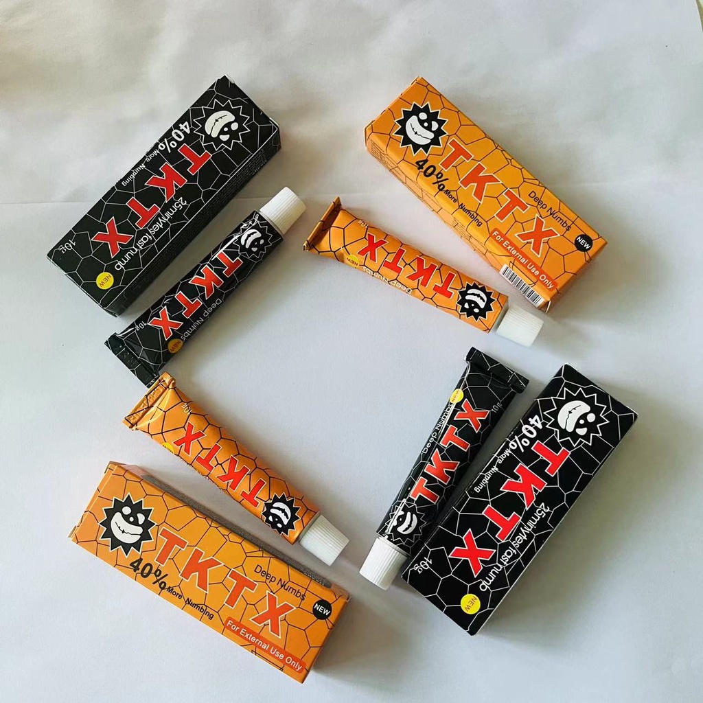 Yellow TKTX Tattoo Cream Numbing Popical Pnesthetic Paser Safe Fast ...