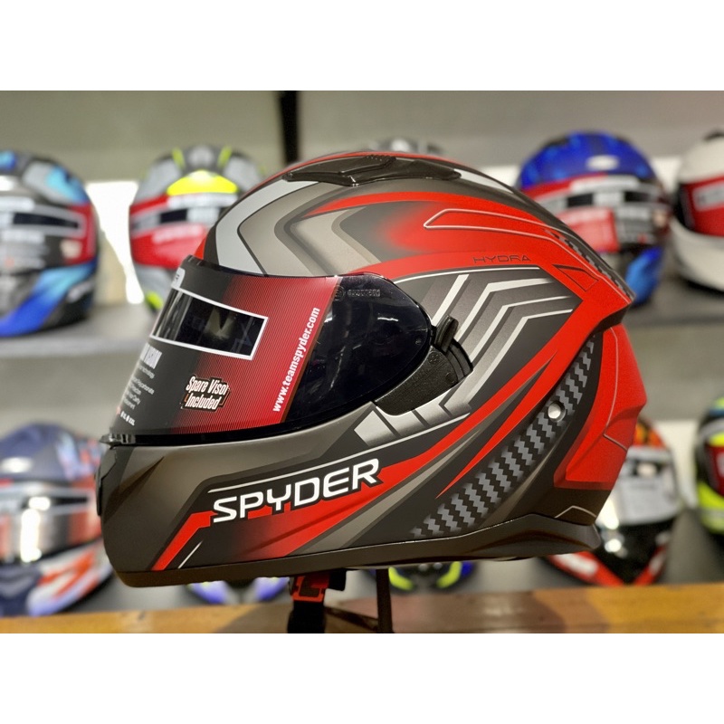 SPYDER ROGUE GD SERIES 7 - Full-Face Dual Visor Helmet + Free Clear ...