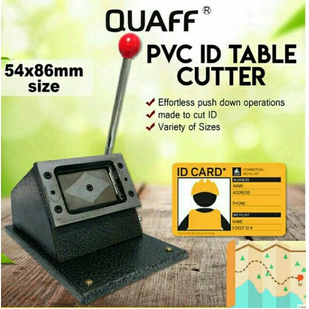 QUAFF PVC card die cutter ID size 54×86mm | Shopee Philippines
