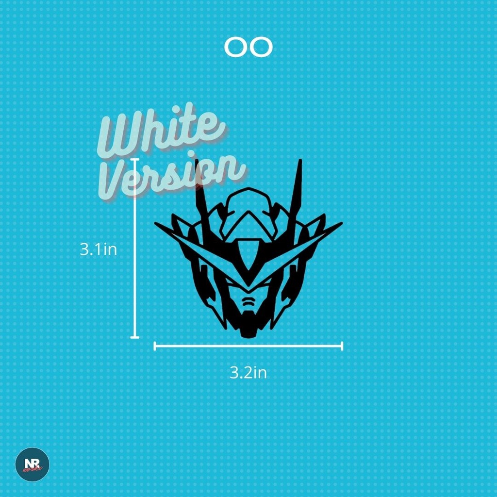 [White 01] Gundam Gunpla Mobile Suit Head Vinyl Decal/Sticker | Shopee ...