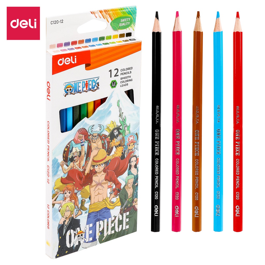 Deli Color Pencil Cover Character 12 Colors - EC120-12 | Shopee Philippines
