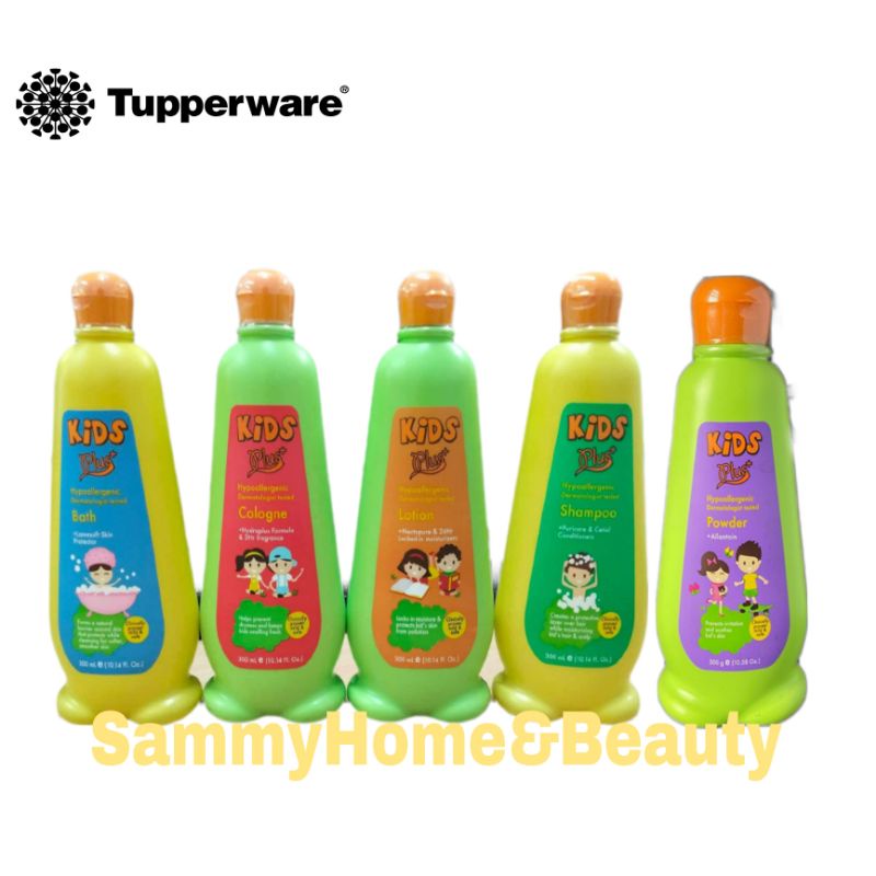 Tupperware Kids Plus+ 300mL/g(Bath,Shampoo,Lotion,Cologne&Powder ...