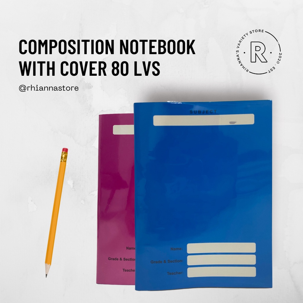 Composition Notebook with Cover 80 Leaves Color Coding Notebook ...