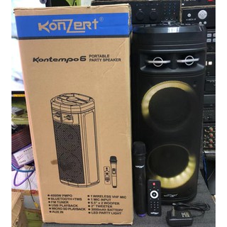Konzert 100% Original Kontempo 6 Portable Party Speaker 4000watts BT ...