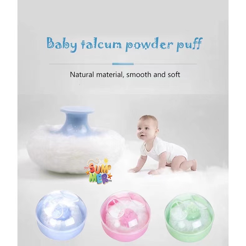Baby Fluffy Powder Puff Powder Puff Box Baby Foam Powder Puff Box ...